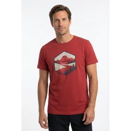 Icepeak Herren T-Shirt &raquo;MOSBACH&laquo; mit Print, aus Baumwolle, klassischer T-Shirt-Schnitt rot M
