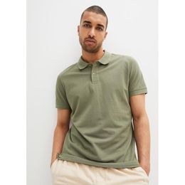 bonprix Herren bonprix Poloshirt &raquo;Piqu&eacute;-Poloshirt aus reiner Baumwolle&laquo; 1 Regular Fit, Kurzarm, aus hautfreundlicher Baumwolle gr&uuml;n 60/62 (XXL)