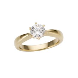 Firetti Solit&auml;rring &raquo;Schmuck Geschenk Gold 750 Damenring Verlobungsring Goldring Solit&auml;r&laquo; mit Brillant gold 18, 1 P2 = erkennbare Einschl&uuml;sse, 