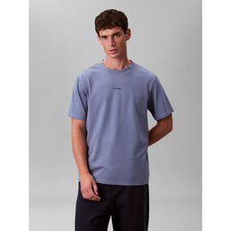 Calvin Klein Herren T-Shirt &raquo;SS STRETCH PIQUE NANO EASY TEE&laquo; Mit Rundhalsausschnitt blau XL