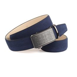 Anthoni Crown Herren Lederg&uuml;rtel blau 100