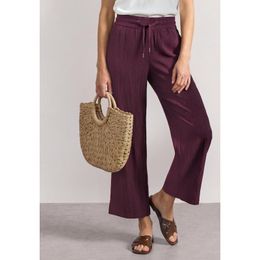 Street One Damen Street One 7/8-Hose &raquo;Style Emee&laquo; Angenehmer Viskosemix mit feiner Struktur lila 40, L&auml;nge 30