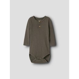 name it Jungen Langarmbody &raquo;NBMKAB LS BODY NOOS&laquo; braun 50, N-Gr