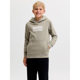 Jack & Jones Jack & Jones Junior Herren Kapuzensweatshirt &raquo;JCOFUSION GRAPHIC SWEAT HOOD UNB SN JNR&laquo;, Baumwollmischung, normal geschnitten 128
