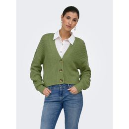 Only Damen Only Strickjacke &raquo;ONLCAROL NICE L/S CARDIGAN KNT NOOS&laquo; Kunstfaser, regular fit gr&uuml;n XL