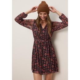 Tamaris Damen Meshkleid &raquo;mit taillierter Passform und modischem Muster&laquo; in moderner Mini-L&auml;nge 32/34, N-Gr