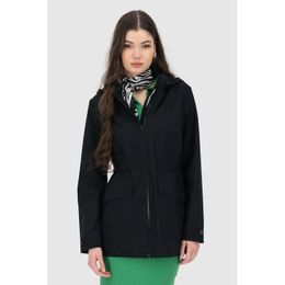 alife and kickin Alife & Kickin Damen Parka &raquo;LeiaAKA&laquo; mit Kapuze mit Kapuze, aufgesetzten Taschen und Band zum Taillieren schwarz S