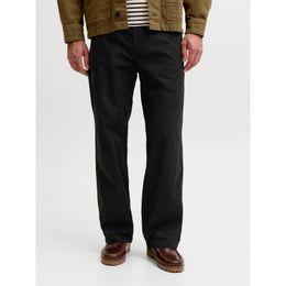 Jack & Jones Jack & Jones Herren Chinos &raquo;JPSTBILL DREW CHINO NOOS&laquo; Baumwolle, weit geschnitten schwarz 30, L&auml;nge 30