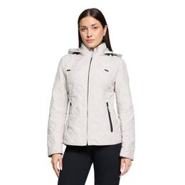 Gil Bret Damen Outdoorjacke mit Kapuze mit Strukturmuster wei&szlig; 42