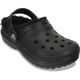 Crocs Kinder Clog &raquo;Kids Classic Lined Clog&laquo; Hausschuh, Pantoffel, Schlappen mit Warmfutter schwarz 37