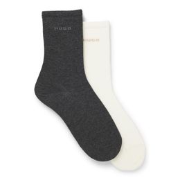 Hugo Underwear Herren HUGO Underwear Socken &raquo;RS UNI LOGO&laquo; 2 Paar tlg. mittelhoh, aus Baumwoll-Mix mit Logos schwarz-wei&szlig; 35-38