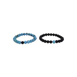 Firetti Armband Set &raquo;Multipack Schmuck Geschenk Zugarmb&auml;nder Steinarmband Edelstein&laquo; Made in Germany - mit Howlith, T&uuml;rkis oder Dalmatiner Jaspis und 