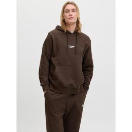 Jack & Jones Jack & Jones Herren Kapuzensweatshirt &raquo;JJESOHO SWEAT HOOD NOOS&laquo;, Baumwollmischung, relaxed fit braun XS