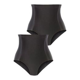 Petite Fleur By Lascana Damen petite fleur by Lascana Taillenshaper aus elastischer Baumwoll-Qualit&auml;t, Shape wear, Shaping Slip schwarz 40/42