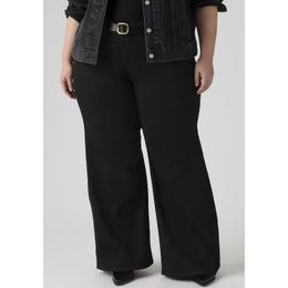 LEVI'S&reg; PLUS Levi's Plus Damen Levi's Plus Weite Jeans &raquo;PL 318 SHAPING WIDE LEG&laquo; im Five-Pocket Style schwarz 14 (46), L&auml;nge 32