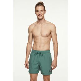 Reebok Herren Badeshorts &raquo;Ace&laquo; mit kleinen Seitenschlitzen, Eingriff-Taschen seitlich gr&uuml;n M, N-Gr