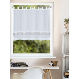 HOMING Panneaux &raquo;Syrakus&laquo; Schlaufen 1 Stk. tlg. Fertigschal grau Polyester 60cm, Schlaufen, 140cm