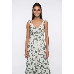 V&eacute;ro Moda Vero Moda Damen Maxikleid &raquo;VMDICTHE SL FRILL ANKLE DRESS WVN GA&laquo; Baumwolle, regular fit M, N-Gr