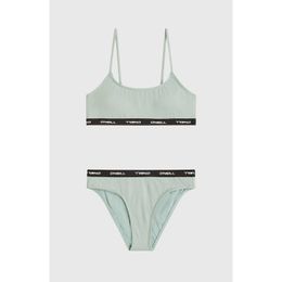 O`Neill O'neill M&auml;dchen O'Neill Bandeau-Bikini &raquo;O'NEILL SPORT BIKINI SET&laquo; 2 Stk. sportliches Bikini-Set, elastischer Bund mit Logostreifen gr&uuml;n 116 (110), N-