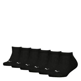 Puma Herren Puma Sneakersocken &raquo;Puma KIDS PLAIN SNEAKER 6P ECOM&laquo; 6 Paar, mit verst&auml;rktem Zehenbereich schwarz 23-26