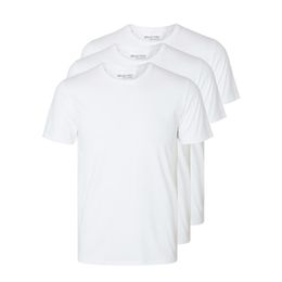 Selected Herren Selected T-Shirt &raquo;SLHROLAND SS O-NECK TEE 3-PACK NOOS&laquo; wei&szlig; XL