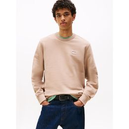 Tommy Jeans Herren Sweatshirt &raquo;TJM REG BADGE CREW EXT&laquo;, Mit Rundhalsausschnitt beige L