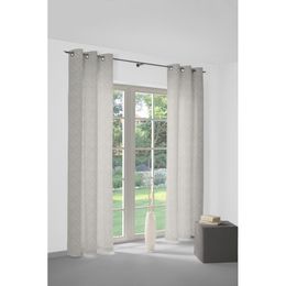 WIRTH Vorhang &raquo;Telfort&laquo; &Ouml;sen 1 Stk. tlg. braun Jacquard, Baumwolle, Polyester 145cm, &Ouml;sen, 132cm