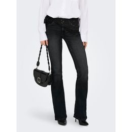 Only Damen Only Bootcut-Jeans &raquo;ONLBLUSH &ndash; Bootcut-Jeans mit niedriger Leibh&ouml;he und Stretch&laquo; Baumwollmischung, bootcut fit XL (42), L&auml;nge 30