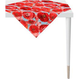 Apelt Mitteldecke &raquo;7702 SUMMERTIME, Sommerdeko, Sommer&laquo; Digitaldruck blau Baumwolle B/L: 88cm x 88cm, 1 Stk., quadratisch