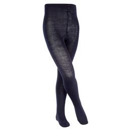 Falke Kinder Falke Strickstrumpfhose &raquo;Comfort Wool&laquo; blickdicht, leichte, w&auml;rmende Merinowolle au&szlig;en blau 110/116