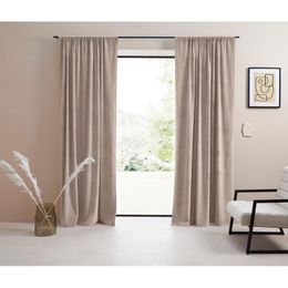 LeGer Home by Lena Gercke Gardine &raquo;LADINA&laquo; Stangendurchzug 1 Stk. tlg. blickdicht, gewebt, verschiedene Gr&ouml;&szlig;en, 1 St&uuml;ck, Bestseller beige Polyester, 
