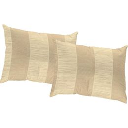 WIRTH Dekokissen &raquo;Niederau&laquo; grau Obermaterial: 67% Polyacryl, 33% Polyester B/L: 40cm x 40cm, 2 Stk.