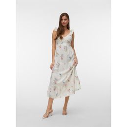 V&eacute;ro Moda Vero Moda Damen Maxikleid &raquo;VMDICTHE SL FRILL ANKLE DRESS WVN GA&laquo; Baumwolle, regular fit M, N-Gr