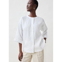 bonprix Damen bonprix Shirtbluse Oversize-Passform, aus Leinen, strukturierte Oberfl&auml;che, 3/4-&Auml;rmel 44