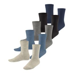 Esprit Herren Socken &raquo;Solid Mix&laquo; 5 Paar, uni Socken, Basic Vorteilspack, geripptes B&uuml;ndchen bunt 23-26