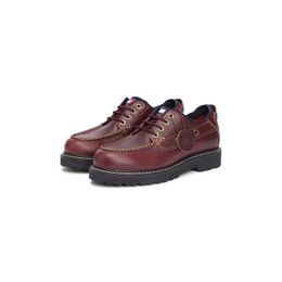 Tommy Jeans Herren Bootsschuh &raquo;ARCHIVE '01 BOAT SHOE LEATHER&laquo; Bootsschuh, Halbschuh mit Kontrast-Rahmennaht rot 40
