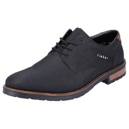 Rieker Herren Schn&uuml;rschuh in Business-Look, Freizeitschuh, Halbschuh, Schn&uuml;rschuh schwarz 42