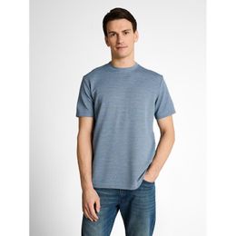 Tom Tailor Herren Tom Tailor Kurzarmshirt Rundhals in Streifen-Optik blau M