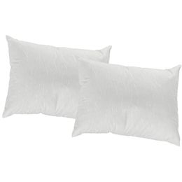 WIRTH Dekokissen &raquo;Lahnstein&laquo; Kissenh&uuml;lle ohne F&uuml;llung, 2 St&uuml;ck beige Polyester B/L: 40cm x 40cm, 2 Stk.