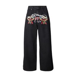 Ed Hardy Jeans Damen Gr&ouml;&szlig;e 30/31 hellgr&uuml;n / rot / black denim / wei&szlig;