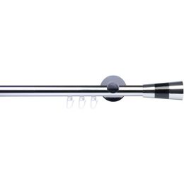 Liedeco Gardinenstange &raquo;Innenlaufgarnitur 20 mm Piano Granada&laquo; &Oslash; 2 mm 1 l&auml;ufig-l&auml;ufig Fixma&szlig; Gardinenstange Komplett grau Eisen B/L: 120cm &Oslash; 2mm, 1 Stk., 1 