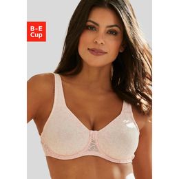 Nuance by Lascana T-Shirt-BH &raquo;, B&uuml;gel-BH, Baumwoll-BH&laquo; mit breiteren Tr&auml;gern, aus Baumwolle, als W&auml;sche-Set kombinierbar rosa 90, Cup D T-Shirt-BH
