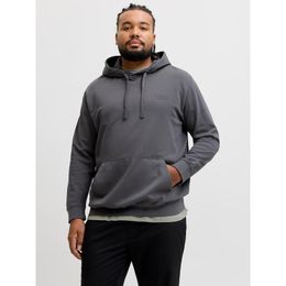 Jack & Jones PlusSize Jack & Jones Plussize Herren Jack & Jones PlusSize Kapuzensweatshirt &raquo;JJEARCHIVE GRAPHIC SWEAT HOOD SN PLS&laquo;, Baumwollmischung, regular fit grau 3XL