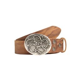 Rettungsring G&uuml;rtel Herren Lederg&uuml;rtel braun 110