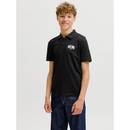 Jack & Jones Jack & Jones Junior Kinder Poloshirt &raquo;JJAERO POLO SS JNR&laquo; Baumwolle, regular fit schwarz 176
