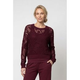 monari Damen Strickpullover &raquo;Pullover Cornelly&laquo; Regular fit mit Rundhalsauschnitt rot 40
