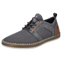 Rieker Herren Slip-On Sneaker Schlupfschuh, Slipper, Freizeitschuh, elastischer Einstieg, Gummizug grau 41