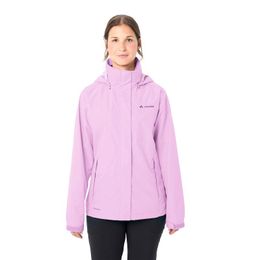 Vaude Damen Vaude Regenjacke &raquo;Women's Escape Light Jacket&laquo; mit Kapuze f&uuml;r Wandern und Trekking, atmungsaktives Material, wasserdicht rosa 44
