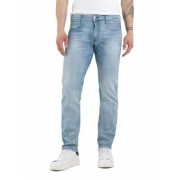 Replay Herren Slim-fit-Jeans &raquo;Anbass Superstretch&laquo; elastisch blau 33, L&auml;nge 32
