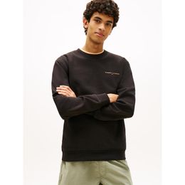 Tommy Jeans Herren Sweatshirt &raquo;TJM REG LINEAR CREW EXT&laquo;, mit Logostickerei schwarz 3XL